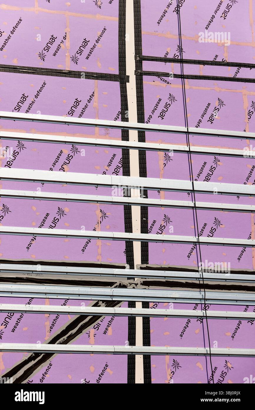 Radcliffe civic hub building envelope construction, weather defence ...