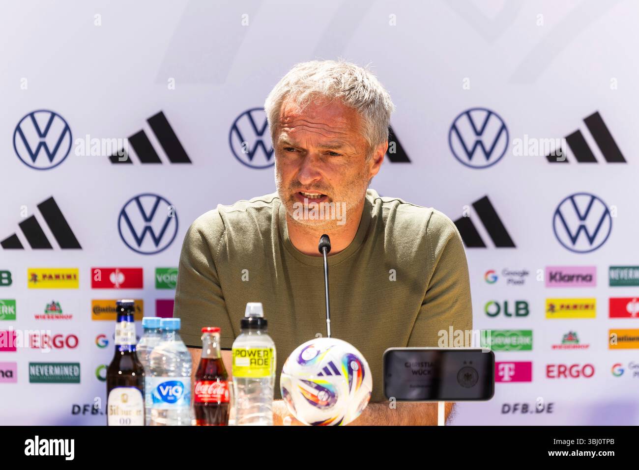Christian Wueck, head coach of the German Women's national soccer team ...