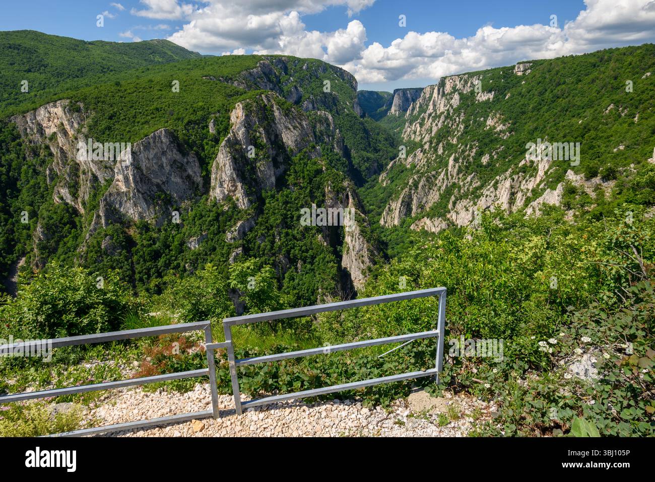Scenic landscape of of Lazar Canyon (Lazarev kanjon), the deepest and ...