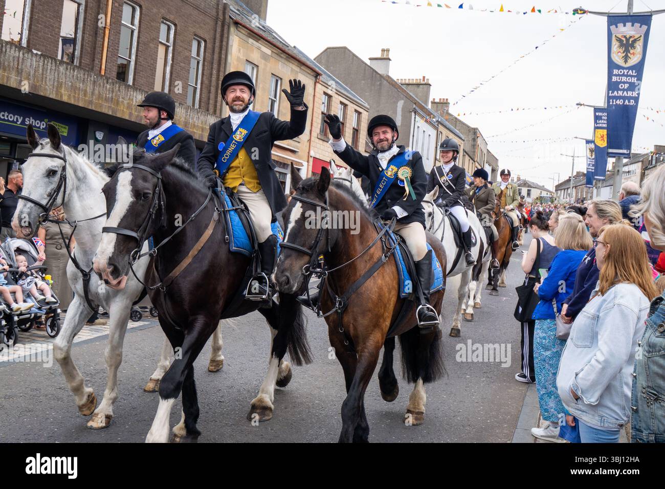 June 12, 2025, Lanark, Scotland, UK: Description: Lanimer Day is a ...