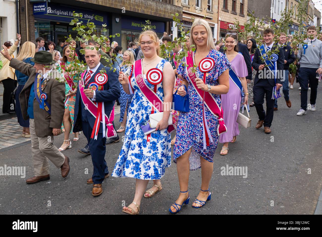 June 12, 2025, Lanark, Scotland, UK: Description: Lanimer Day is a ...