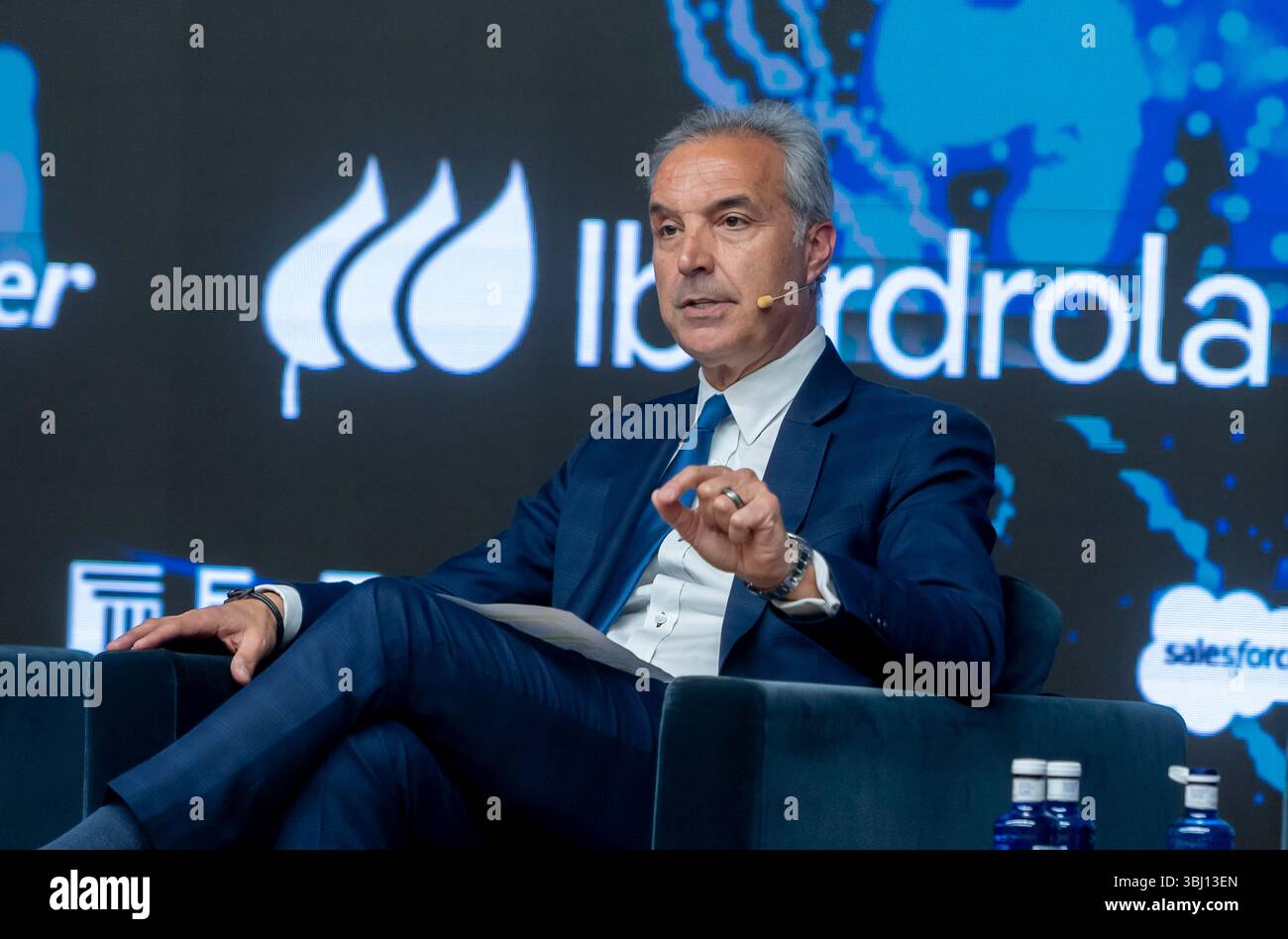 The CEO of DHL Express in Europe, Mike Parra, speaks during the 3rd ...