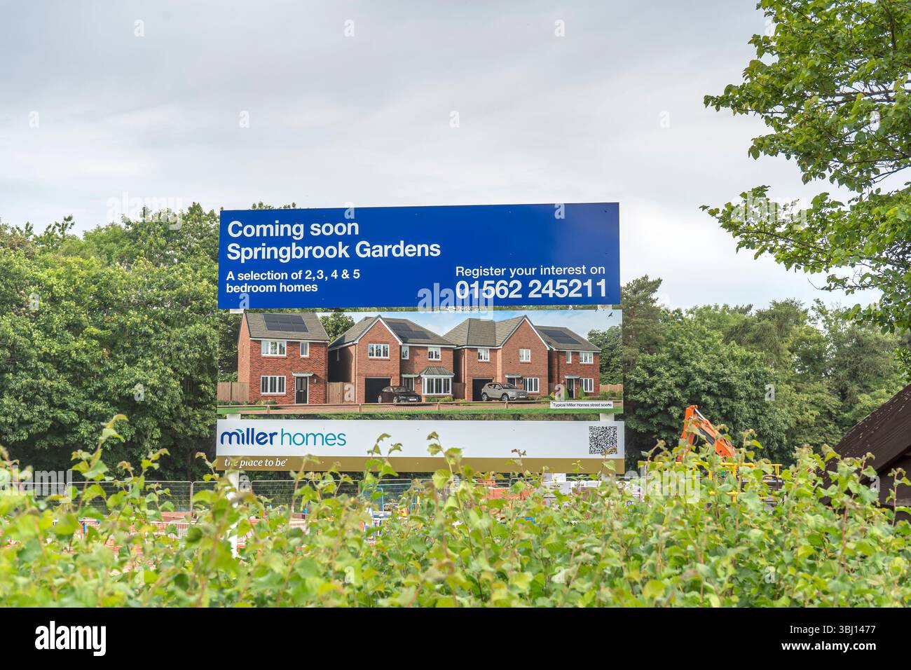 Miller Homes new development in Blakedown, West Midlands. Large Miller ...