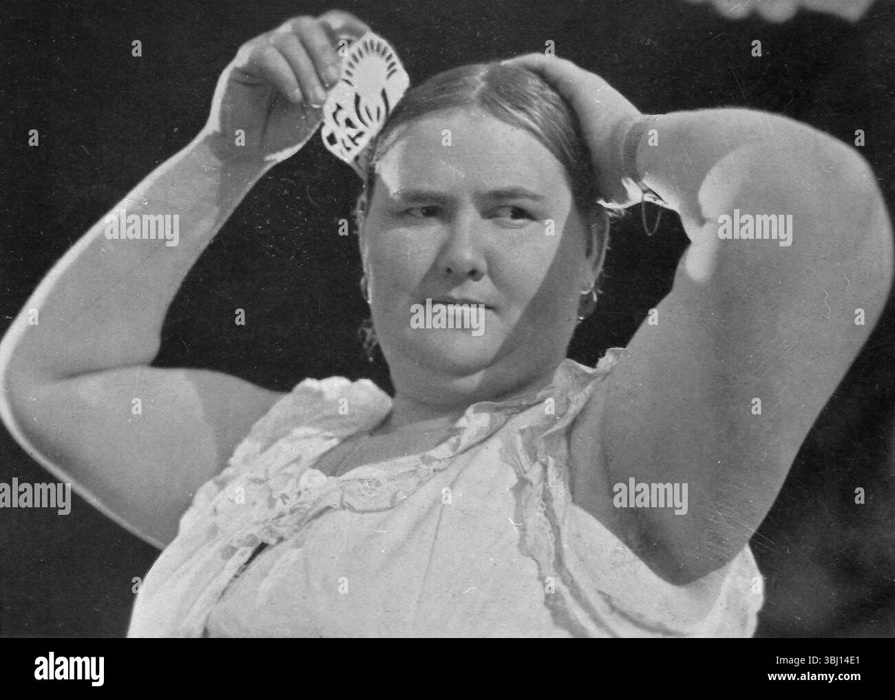 Scene from Russian silent movie The General Line , Russia 1929 Stock ...