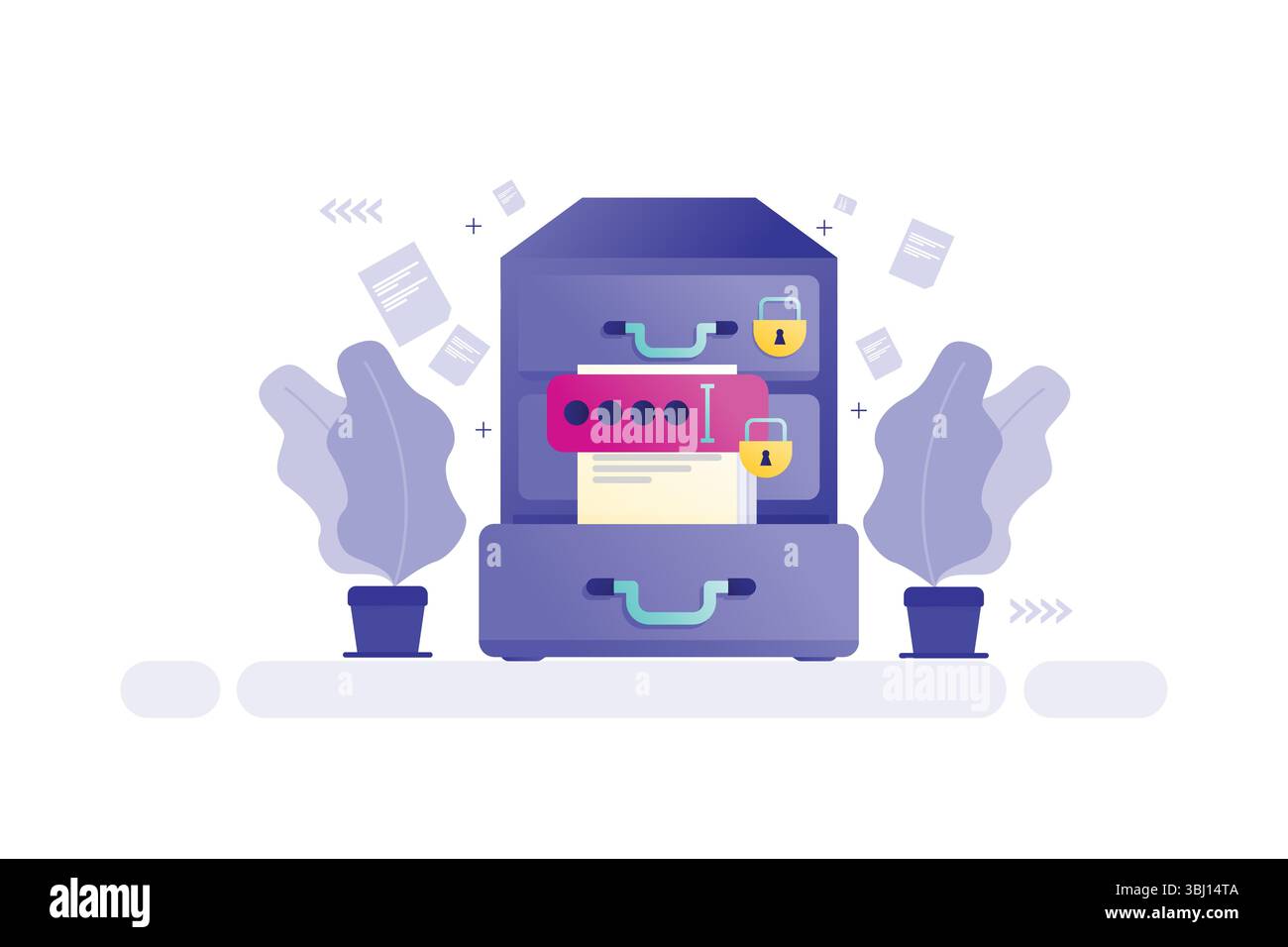 Documentmanagement Stock Vector Images - Alamy