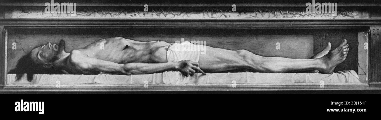 The Body of the Dead Christ on the Tomb, painting by German artist Hans ...