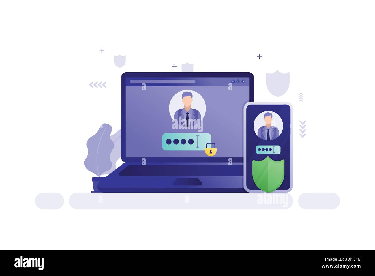 Secure login symbols Stock Vector Images - Alamy