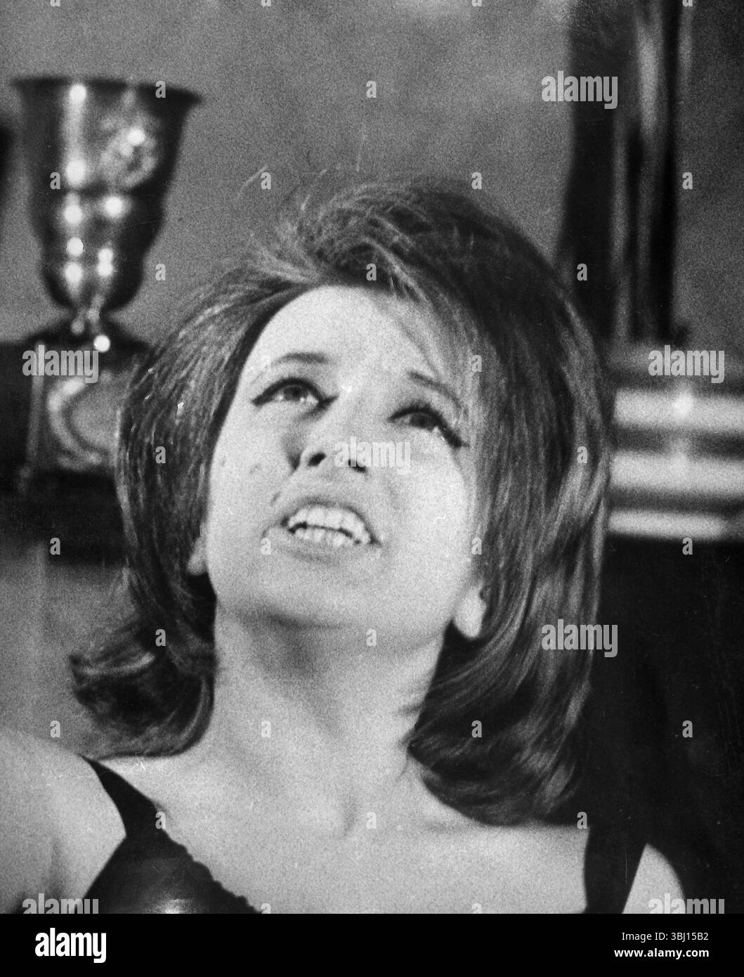 Italian singer and actress Mina Mazzini, 1960s Stock Photo - Alamy