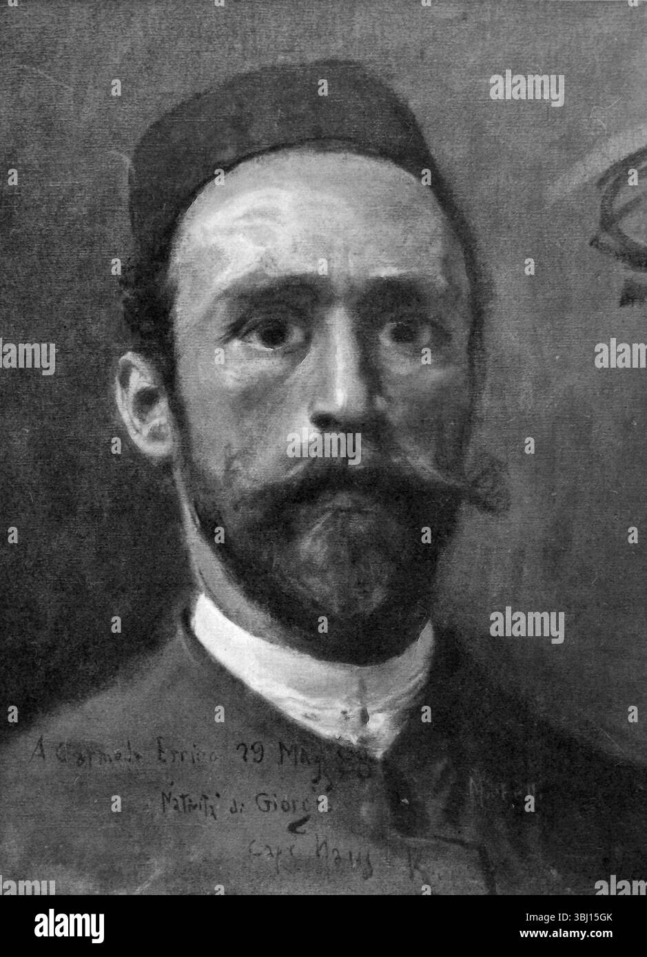 Self-portrait by Italian artist Francesco Paolo Michetti, 1888 Stock ...