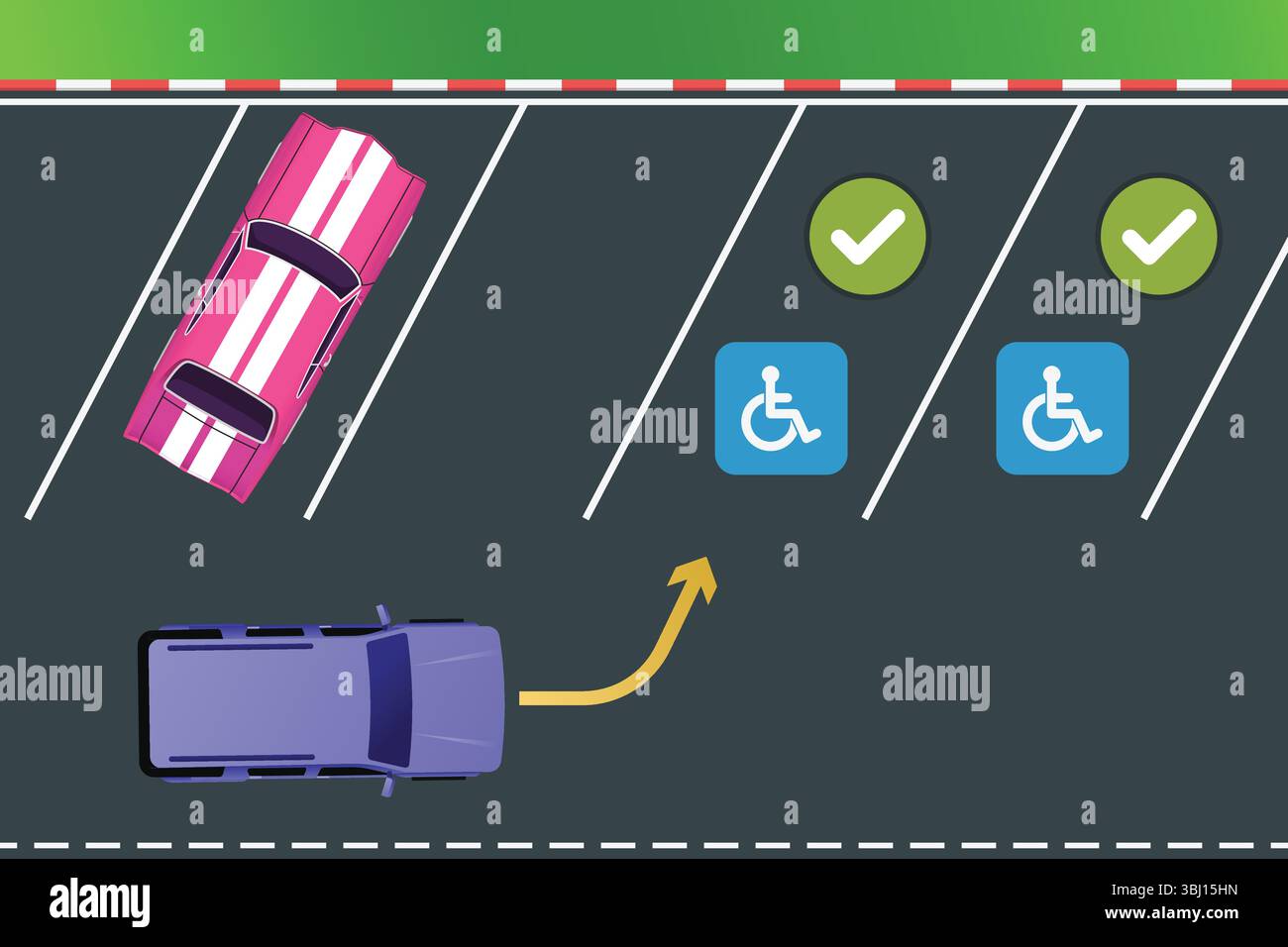 Red arrow parked Stock Vector Images - Alamy