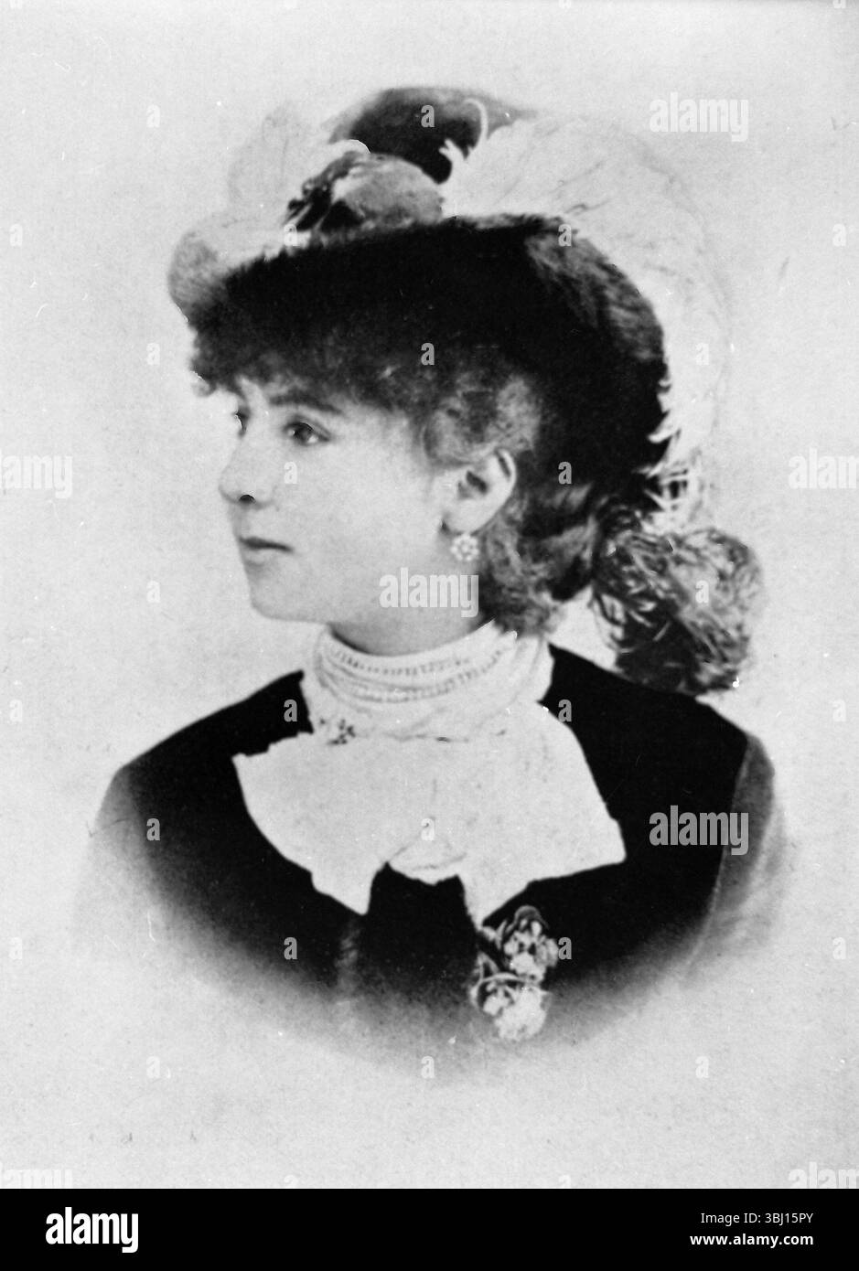 Portrait of Princess Maria Hardouin, wife of Italian poet Gabriele D ...