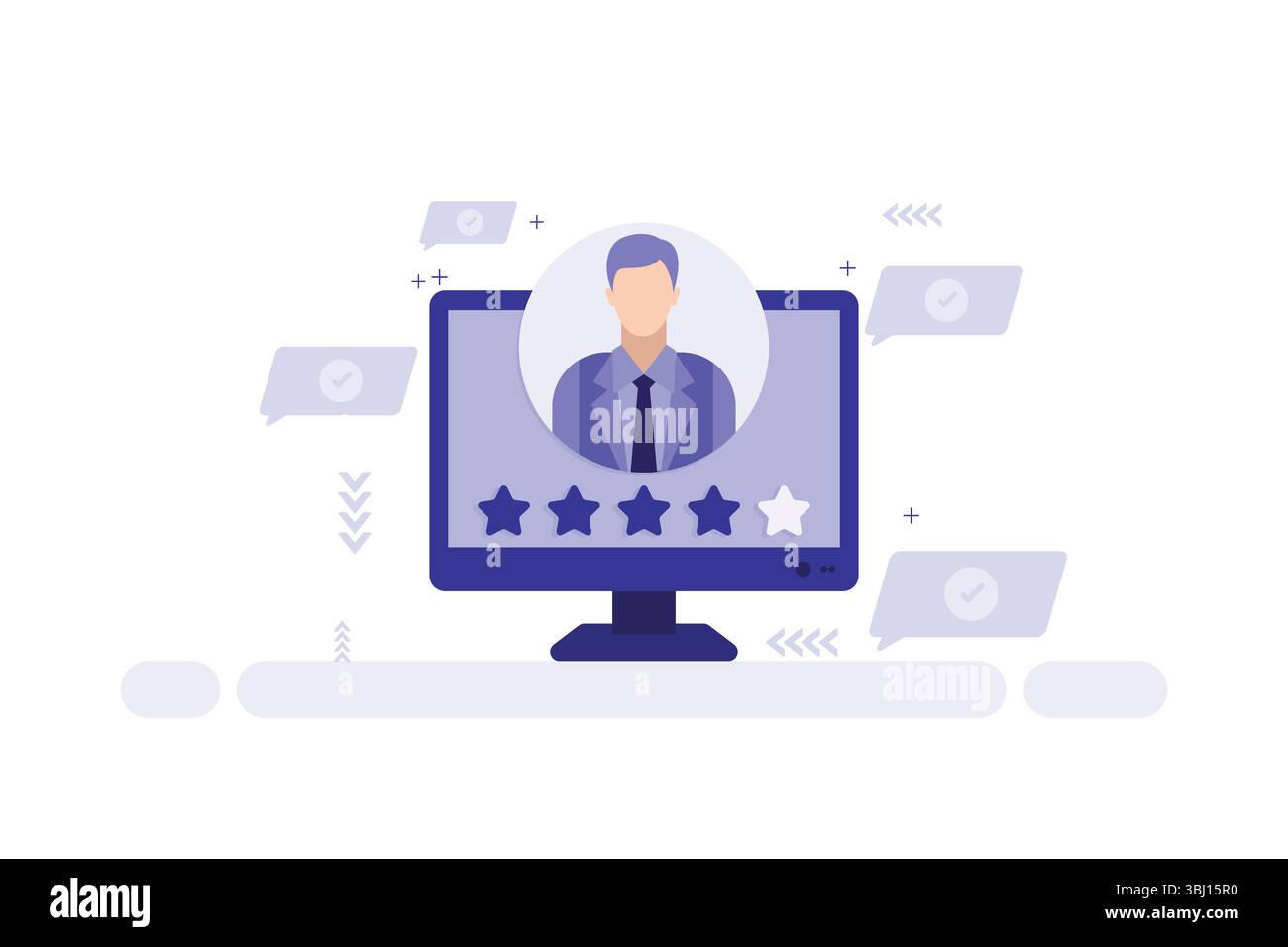 Computer monitor star on Cut Out Stock Images & Pictures - Alamy