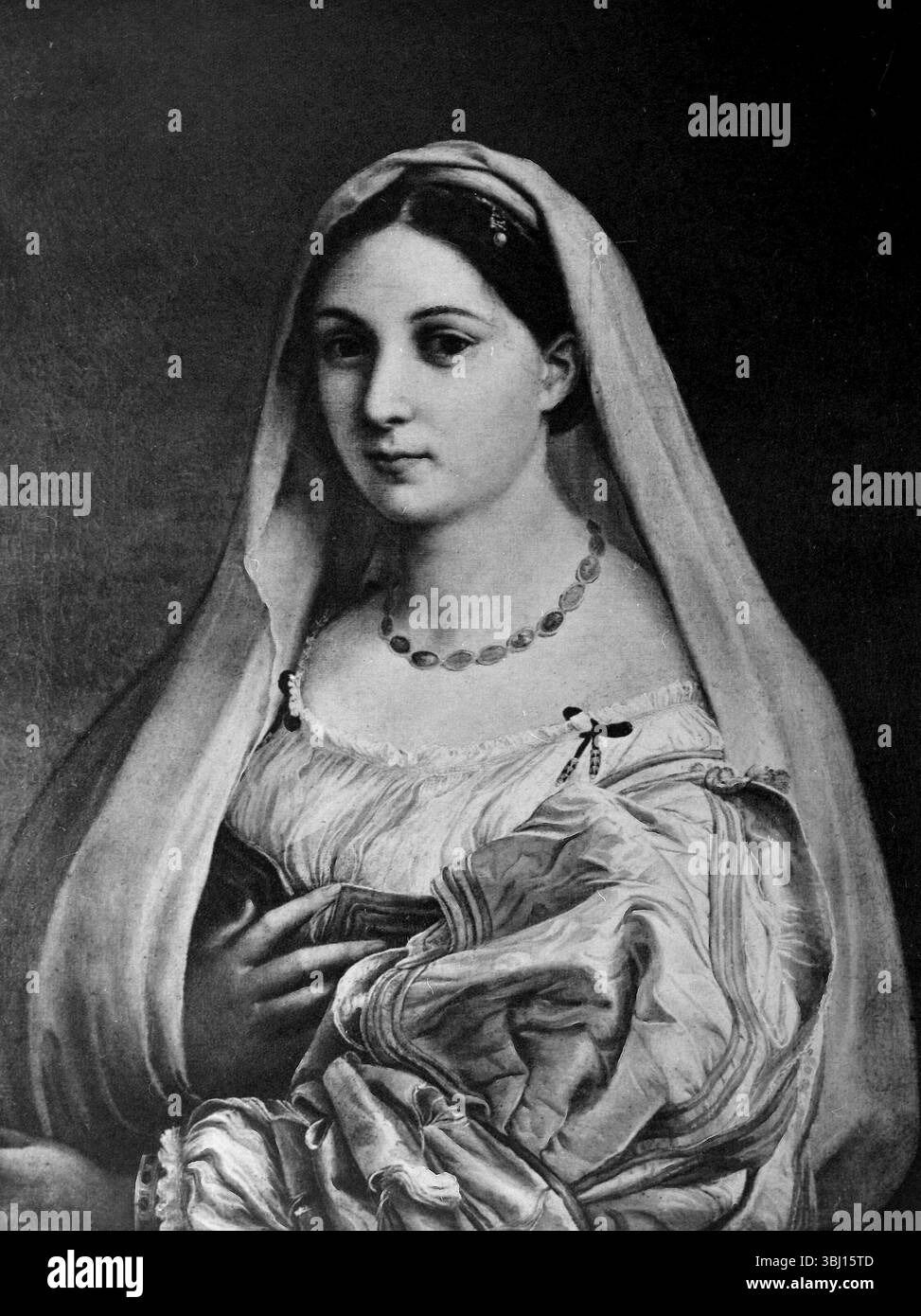 Portrait of a Woman with the Veil, painting by Italian artist Raphael ...