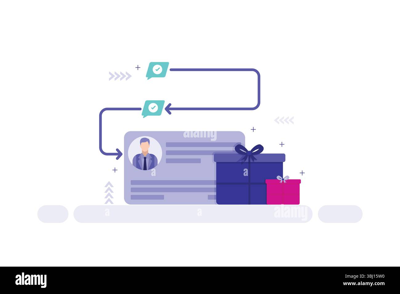 Online profile check Cut Out Stock Images & Pictures - Alamy