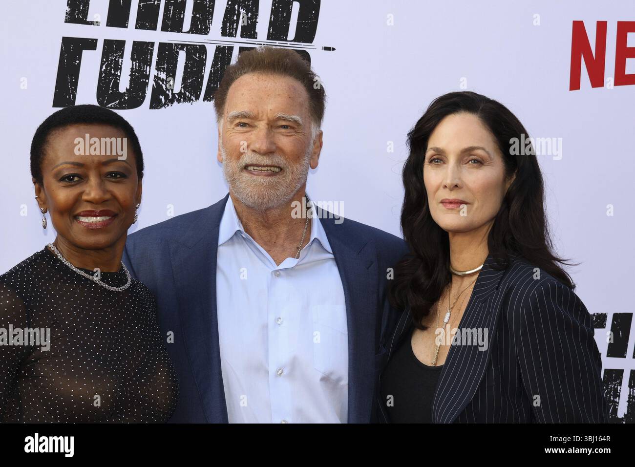 Ca. 11th June, 2025. Arnold Schwarzenegger, Monica Barbaro at arrivals ...