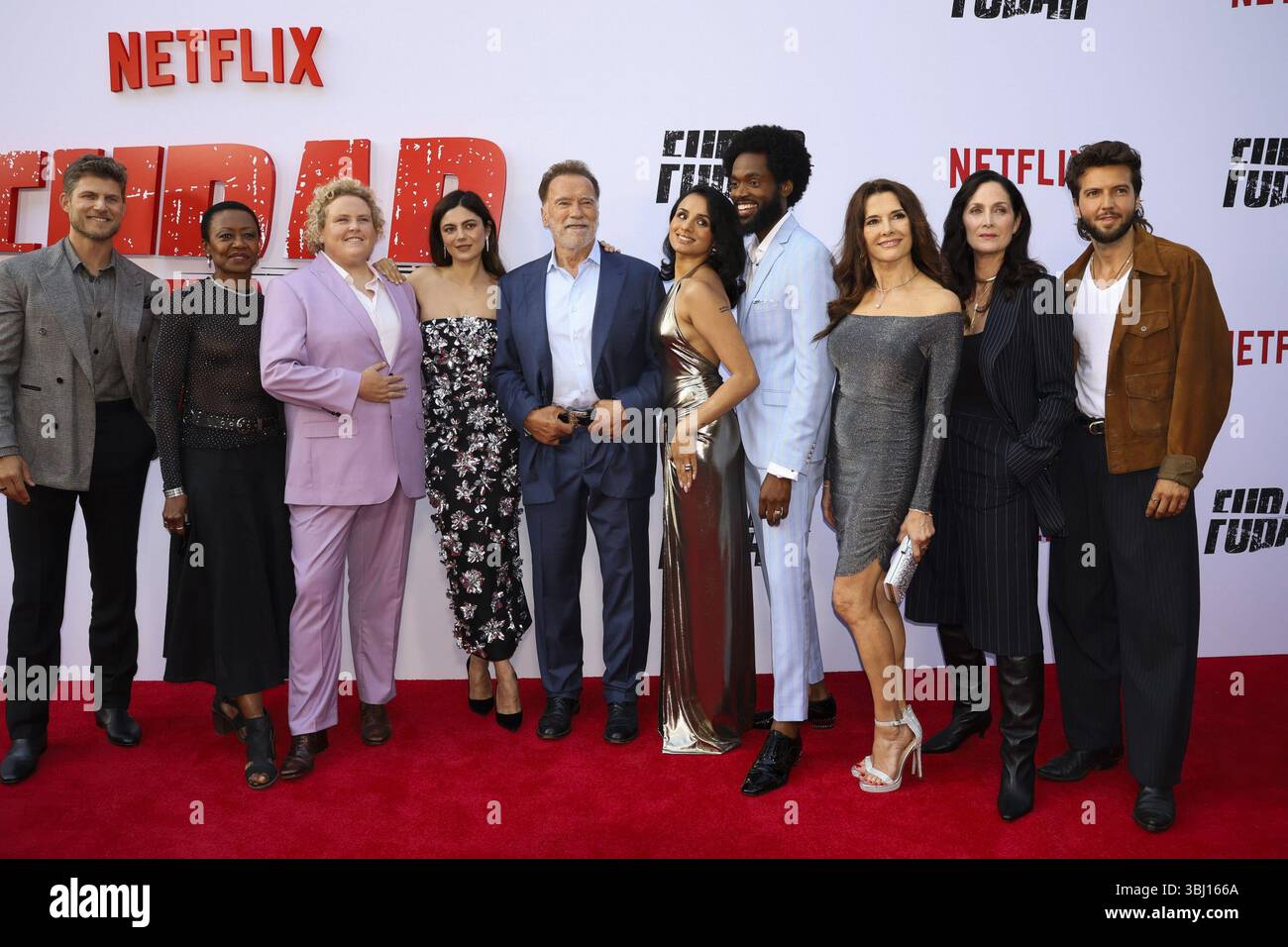 Ca. 11th June, 2025. Fortune Feimster, Milan Carter, Arnold ...