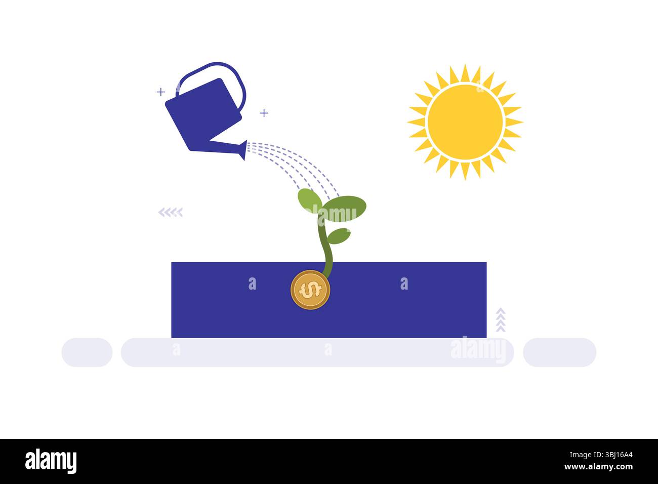 Sustainable plant support Stock Vector Images - Alamy