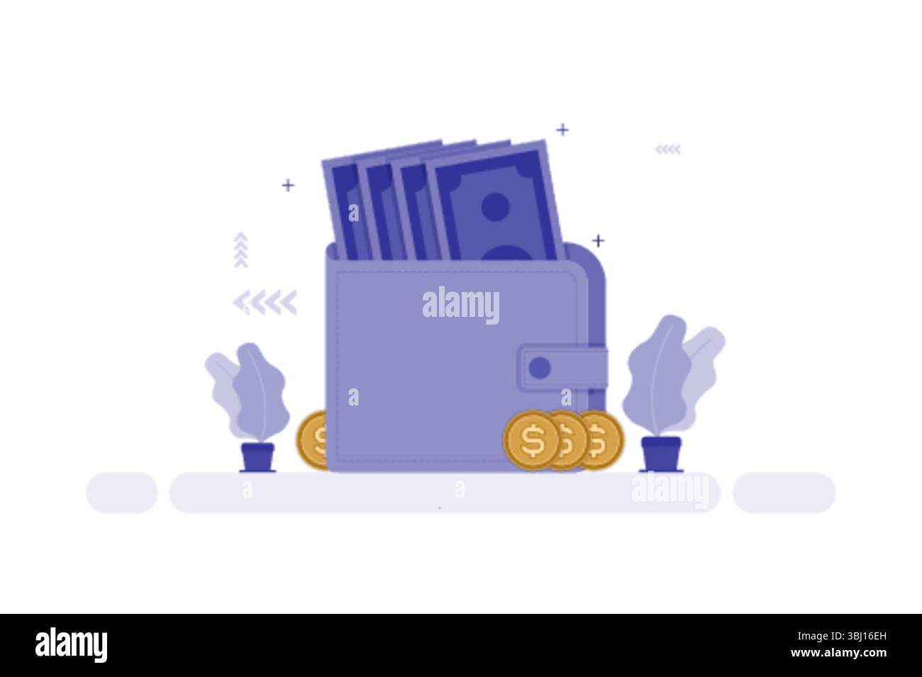 Wallet fintech investment financial Stock Vector Images - Alamy