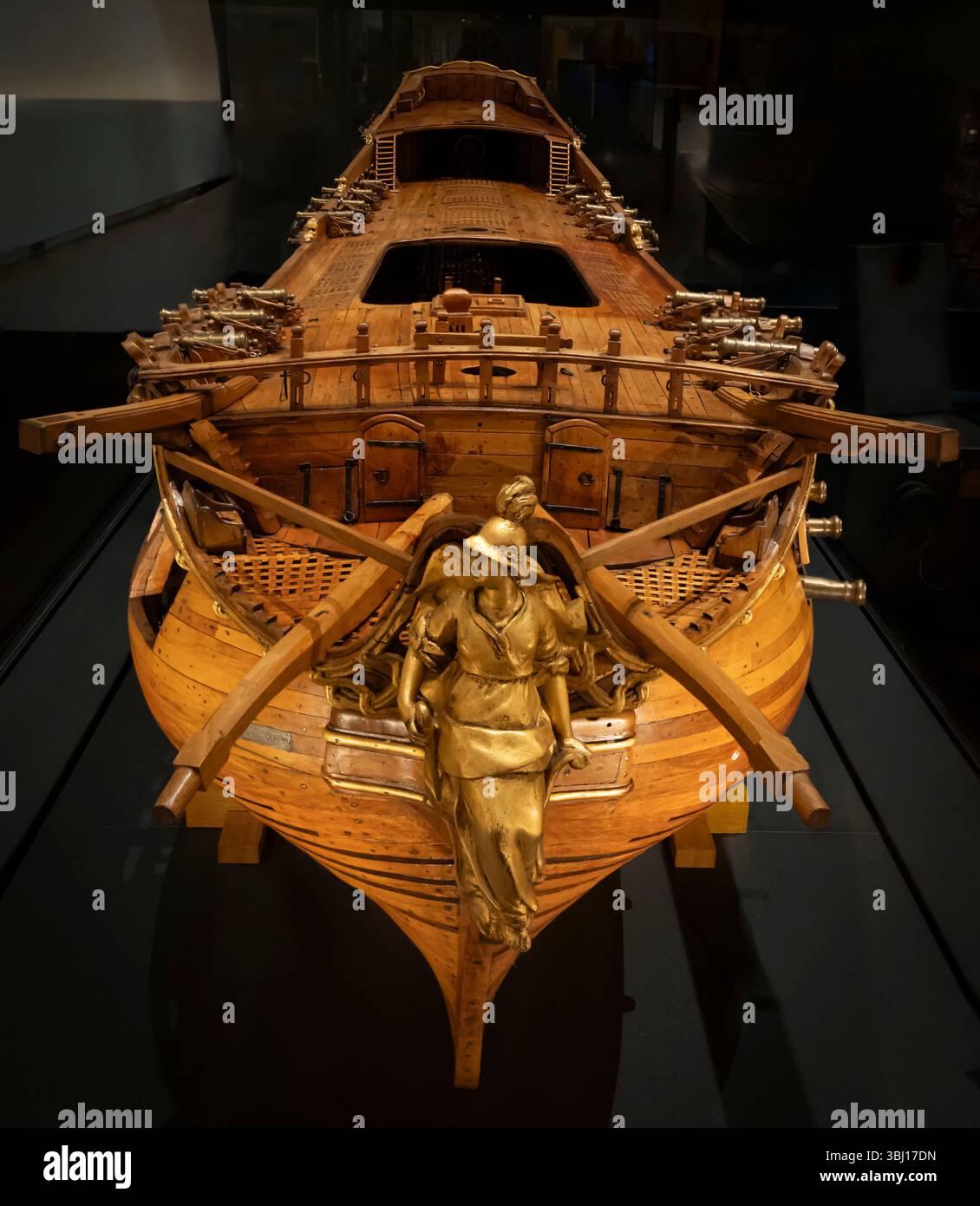 Paris, France - 05 09 2025: National Maritime Museum. Detail Model of a ...