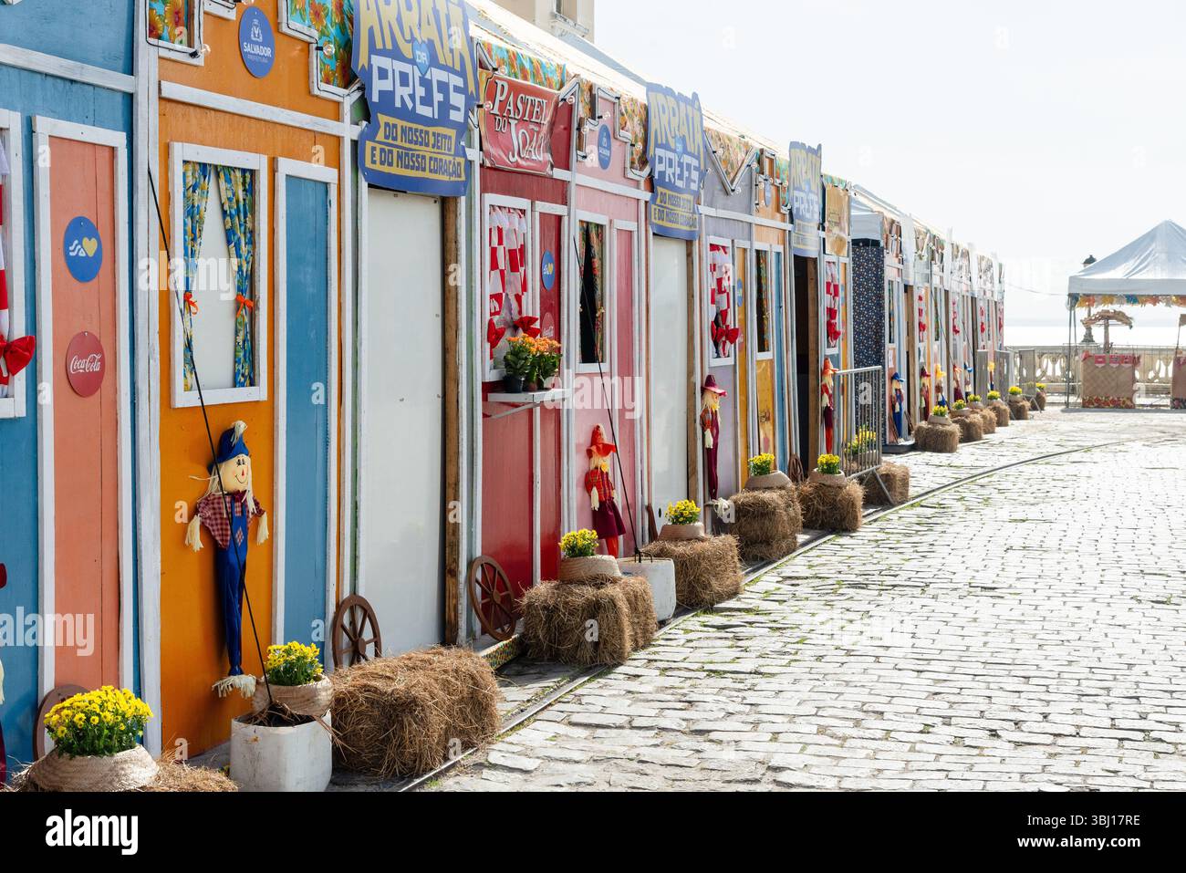 Salvador, Bahia, Brazil - June 07, 2025: Typical decoration for the ...