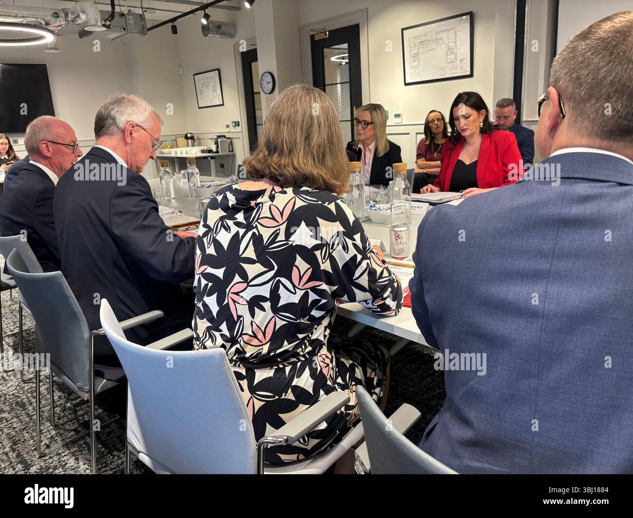 (left to right) Chancellor of the Duchy of Lancaster Pat McFadden ...