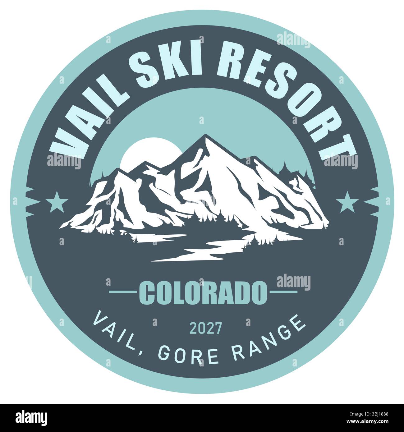 Vail mountain resort Stock Vector Images - Alamy