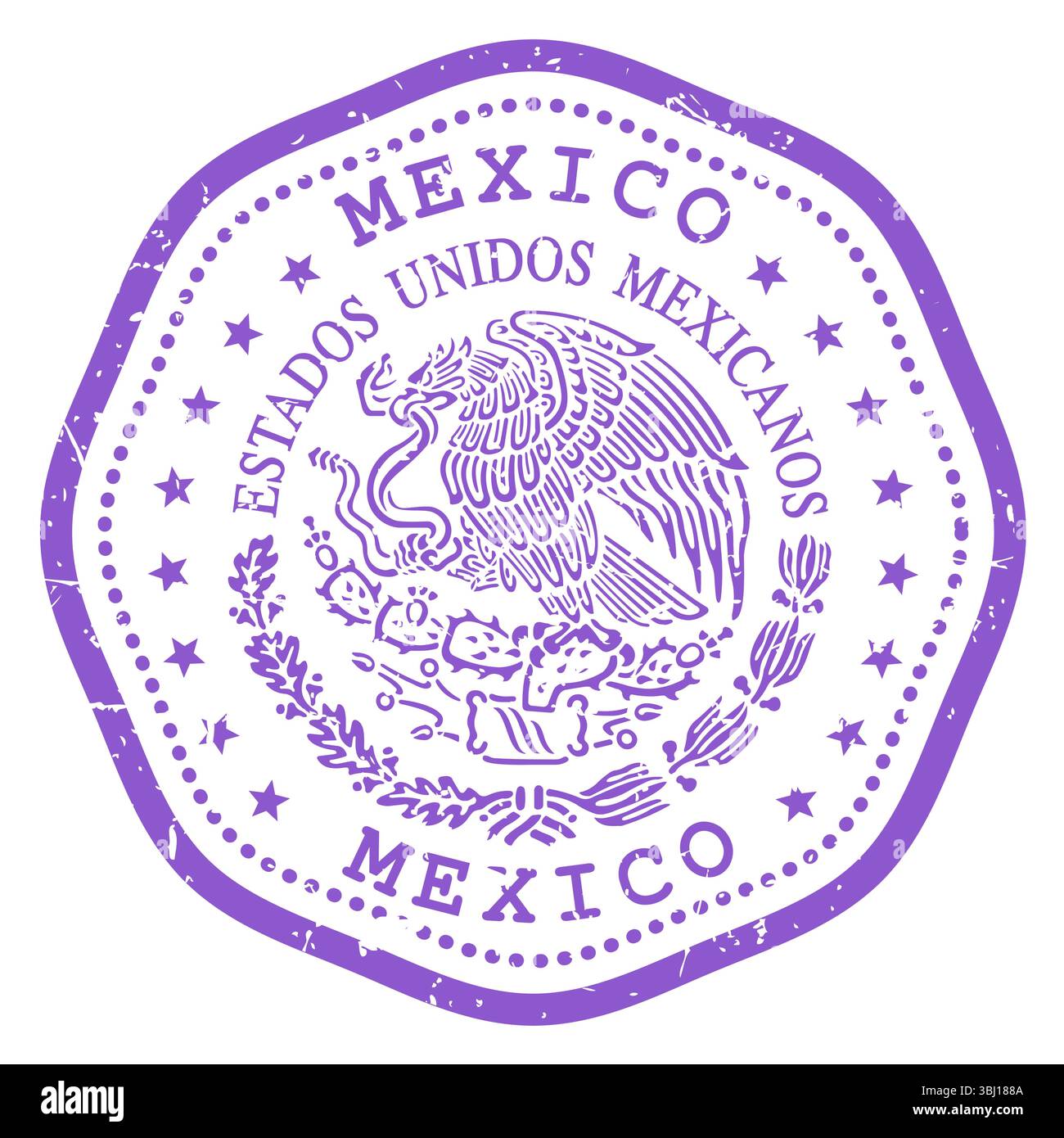 Mexican philately Stock Vector Images - Alamy