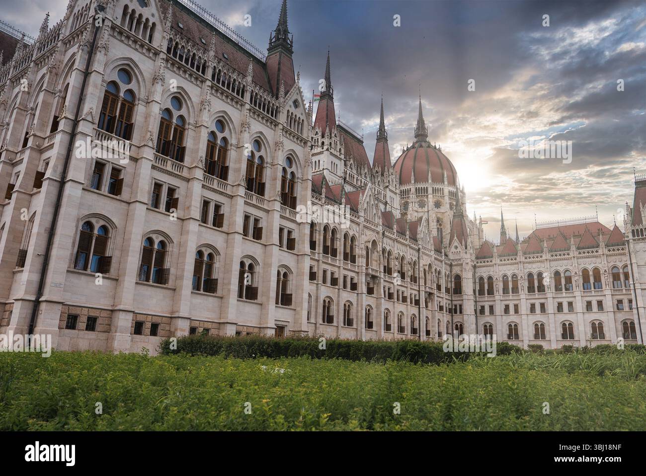 Hungarian Parliament Building with Neo Gothic Architecture in Budapest ...