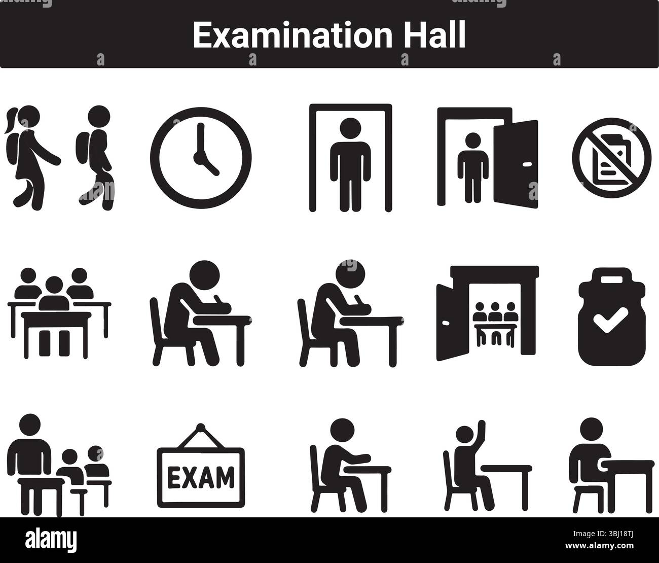 Student, hall pass Stock Vector Images - Alamy