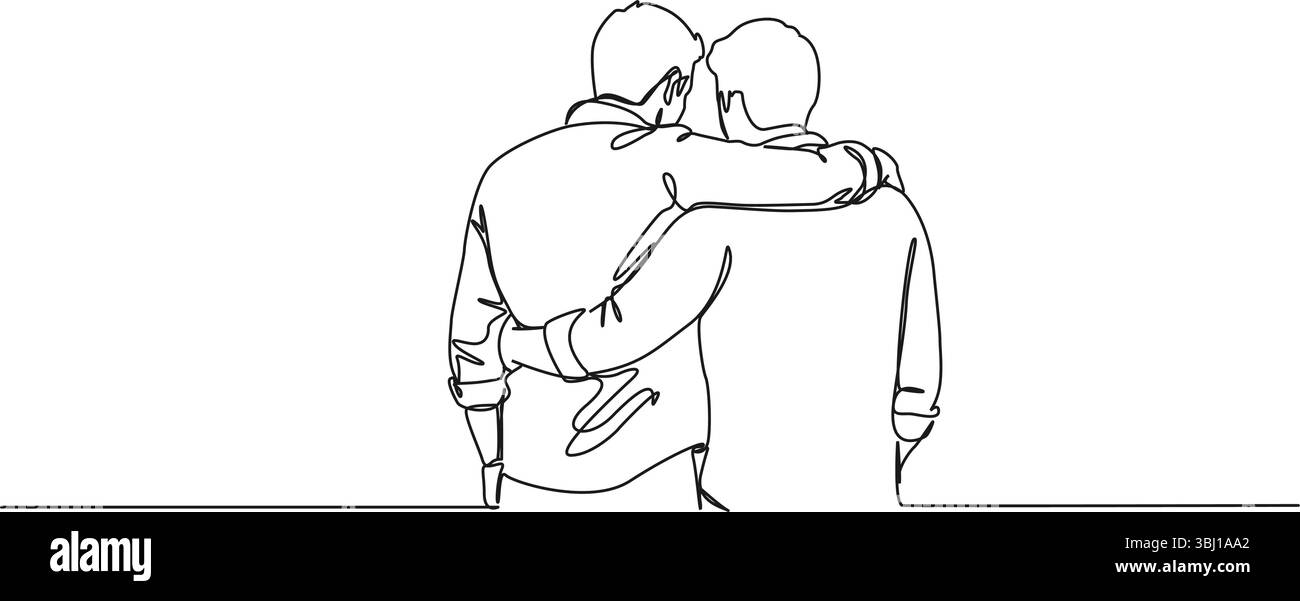 Two men arm shoulder Stock Vector Images - Alamy