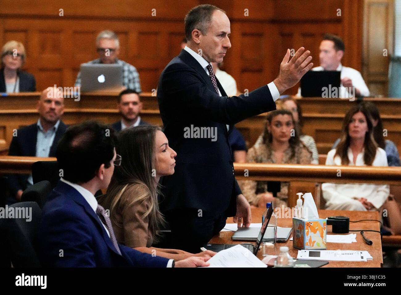 Defense attorney David Yannetti addresses Judge Beverly Cannone during ...