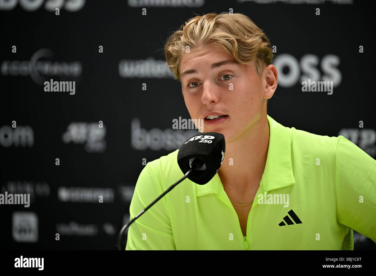 PK Pressekonferenz Justin Engel (GER) Portrait Tennis Herren BOSS Open ...