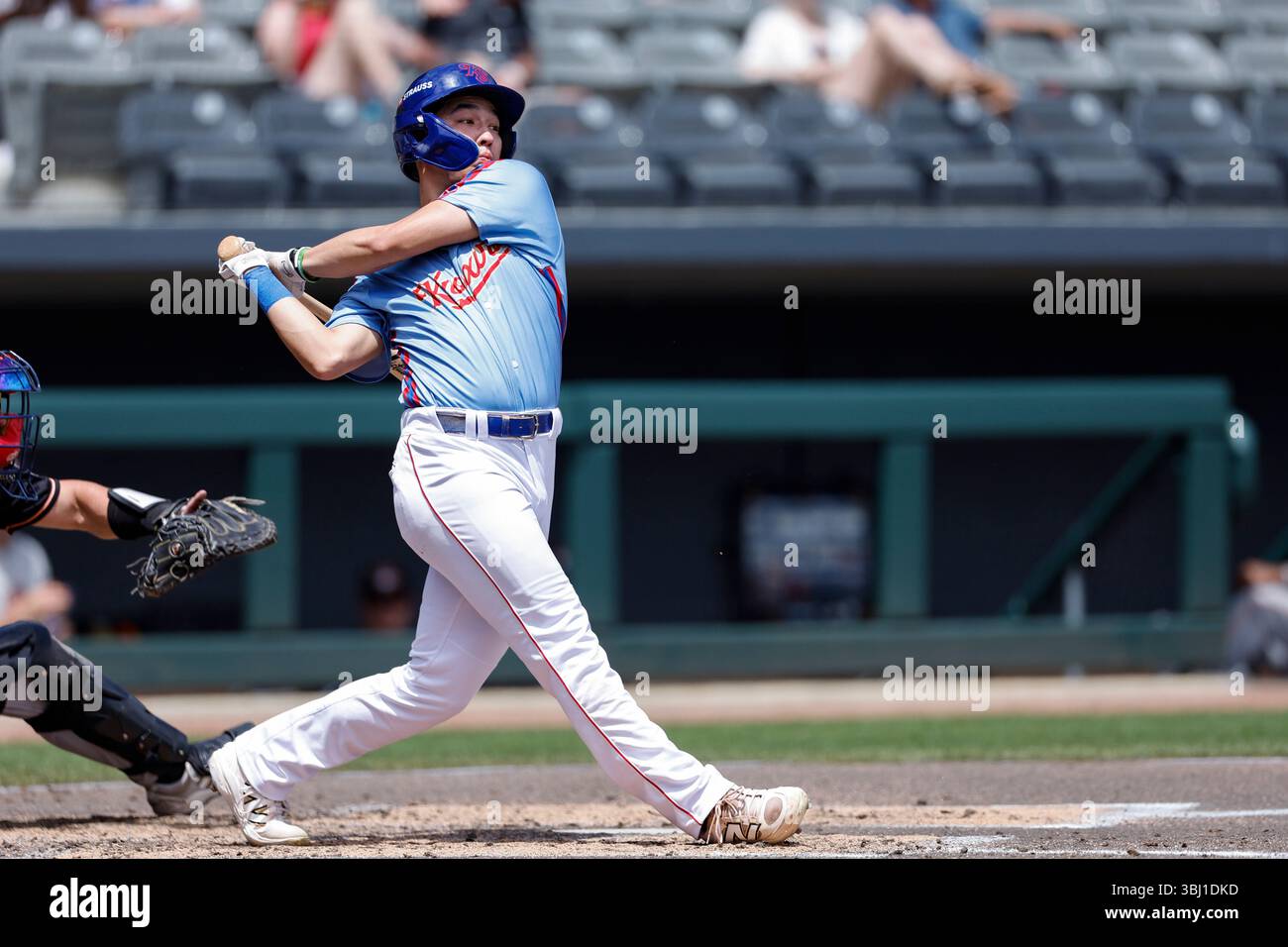 Knoxville Smokies center fielder Brett Bateman (19) at bat against the ...