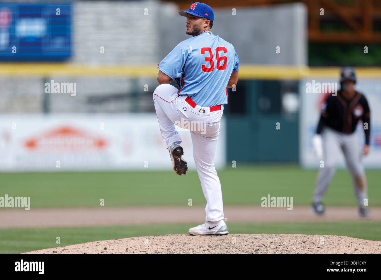 Knoxville Smokies relief pitcher Brad Deppermann (36) in action against ...