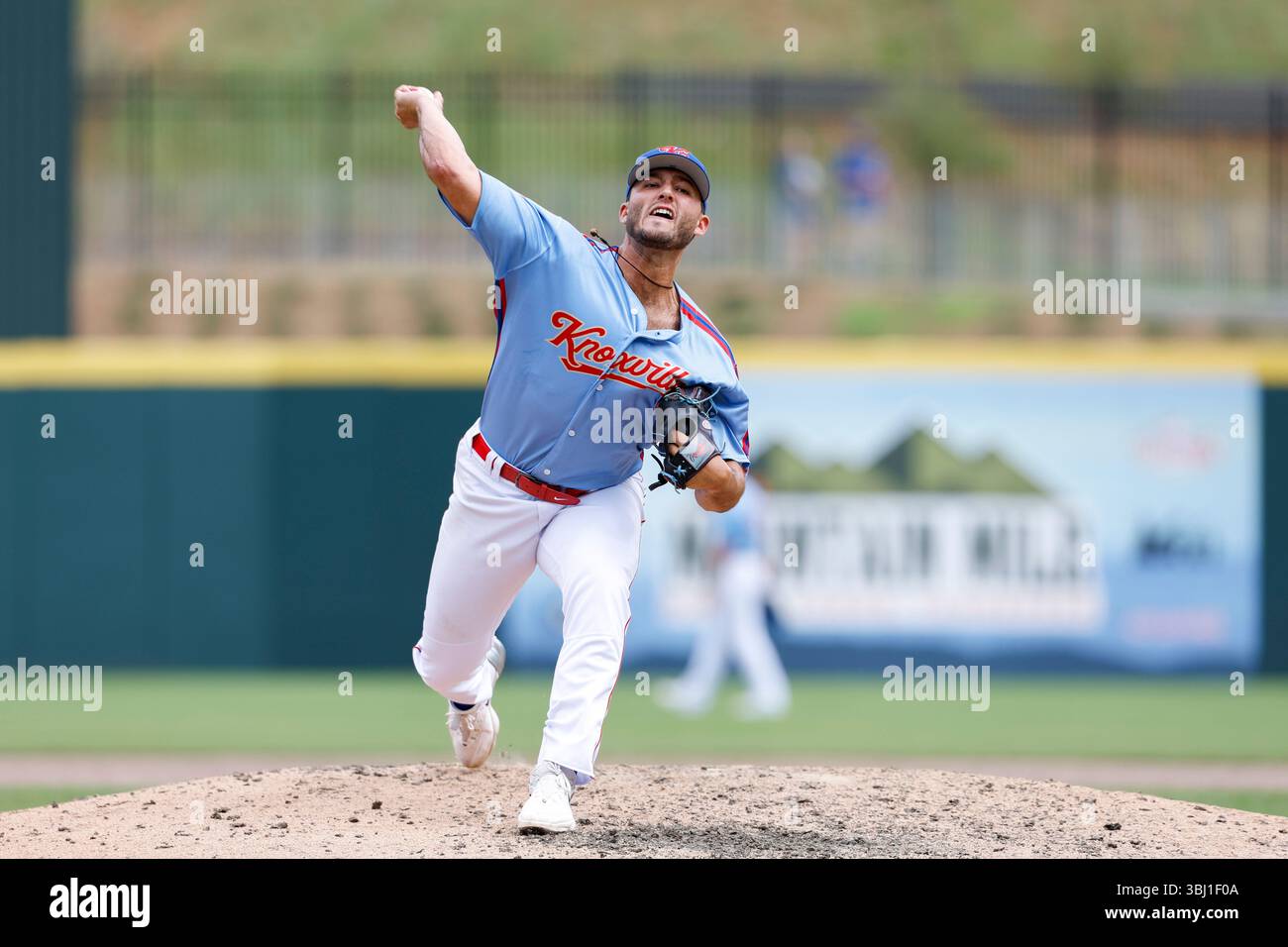 Knoxville Smokies relief pitcher Brad Deppermann (36) in action against ...