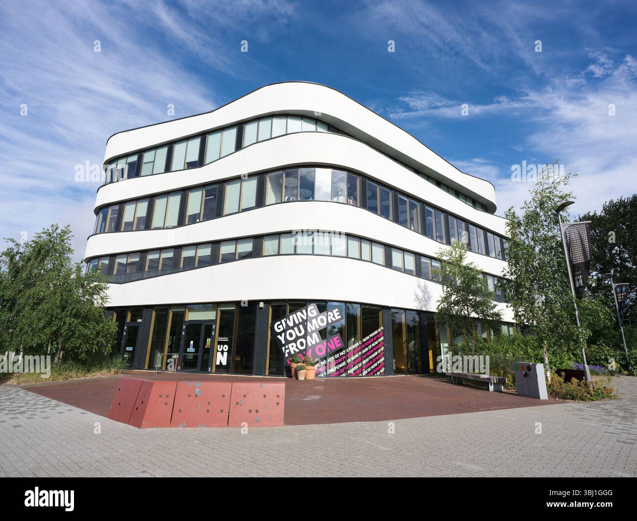 Creative hub building at the University of Northampton (UON), England ...