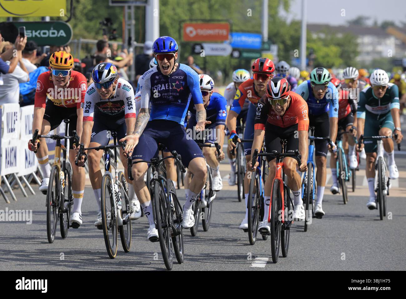 Jake STEWART, Israel - Premier Tech, winner stage, during the Criterium ...