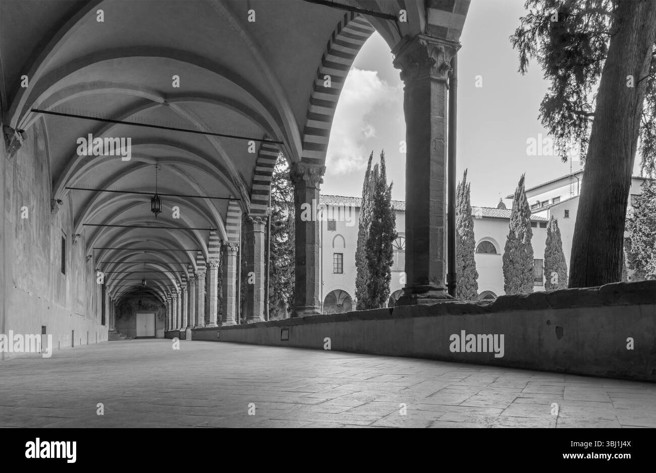 Florence - The atrium of church Basilica di Santa Maria Novella Stock ...