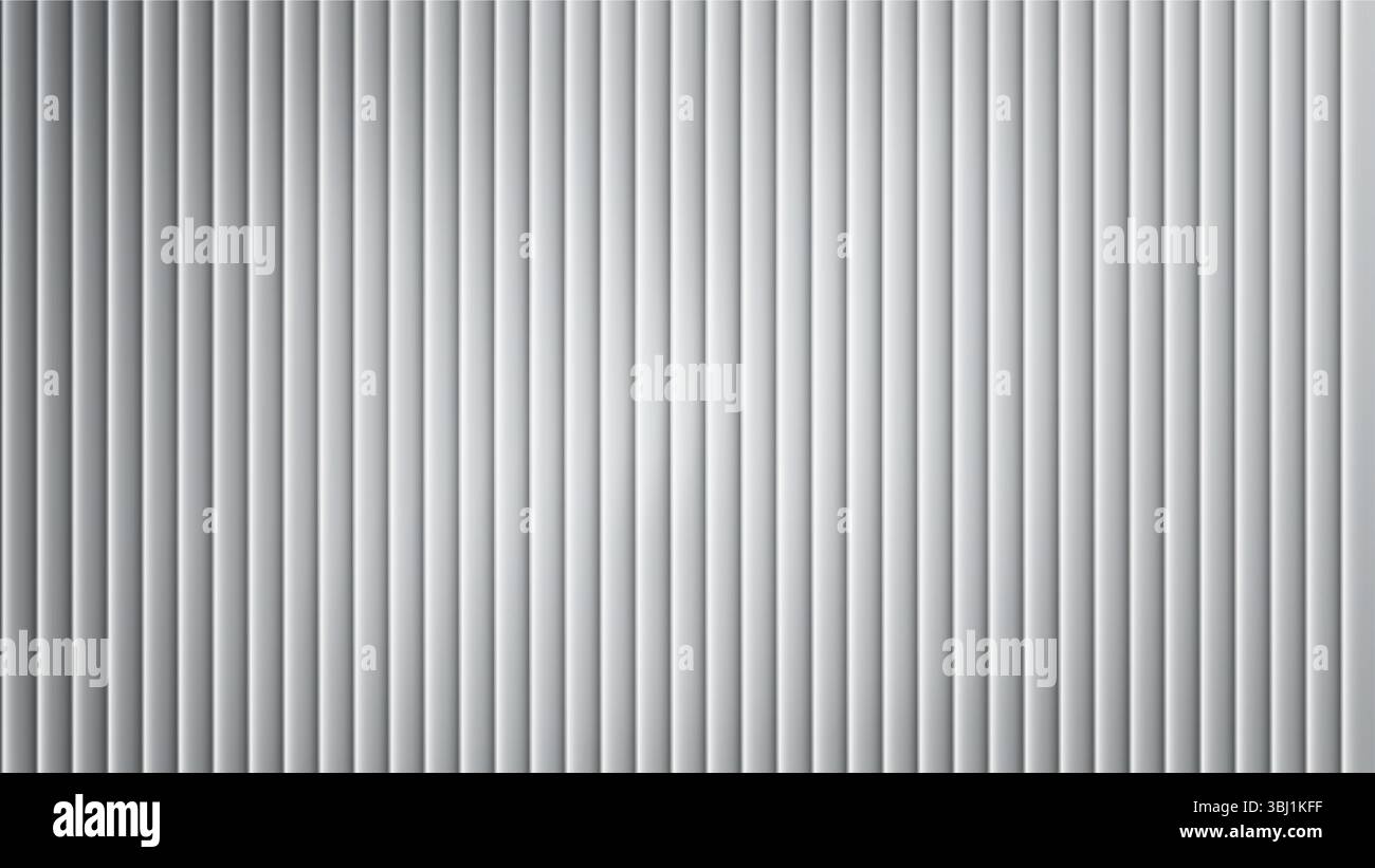 Corrugated steel panel with silver metal texture and zinc iron sheet ...