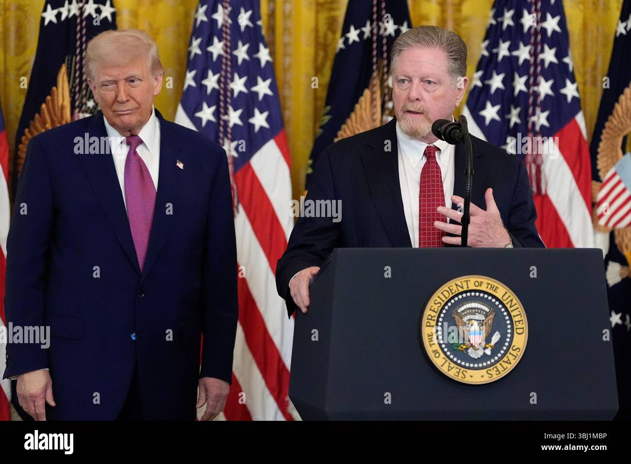 Kent Companies President Bill Kent speaks as President Donald Trump ...