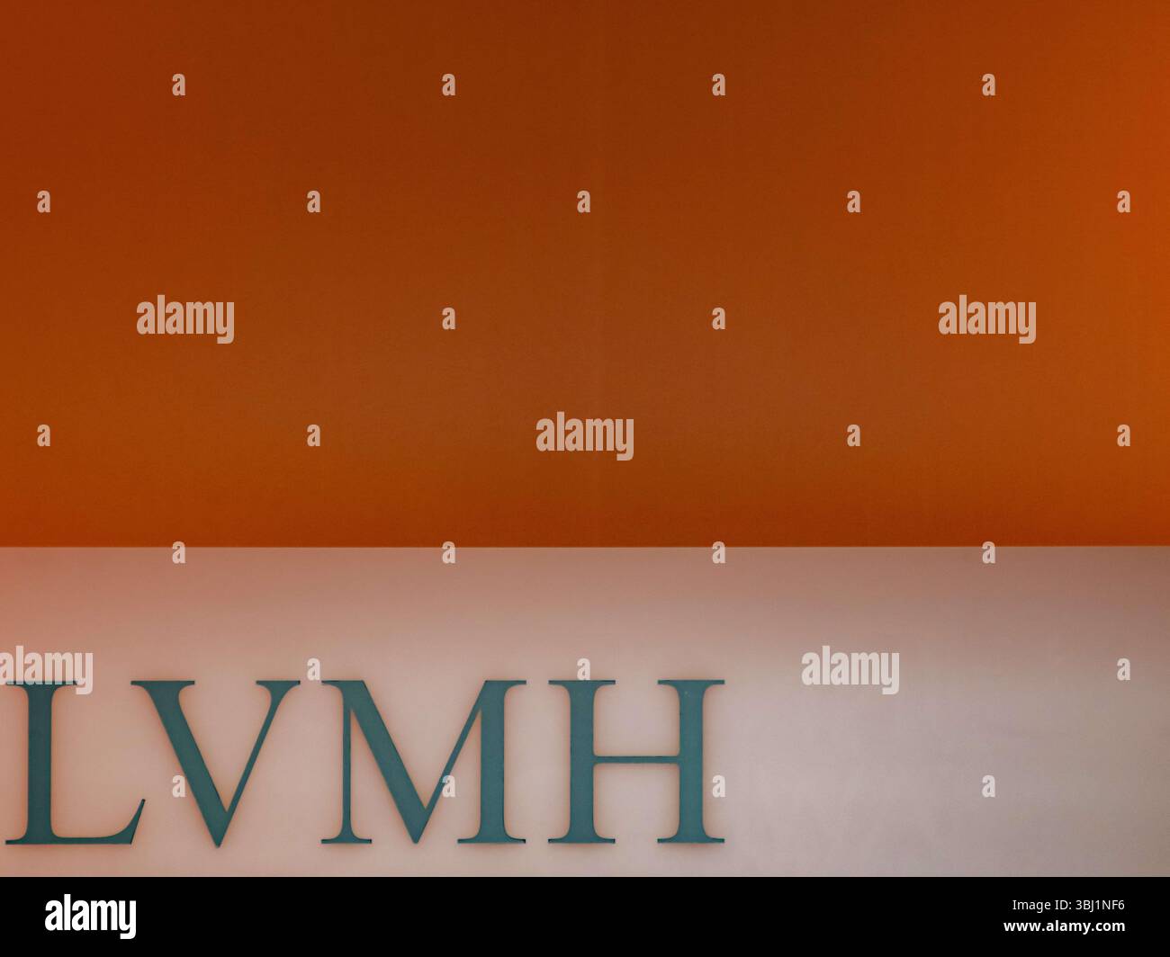Paris, France. 12th June, 2025. LVMH logo during the LVMH Innovation ...