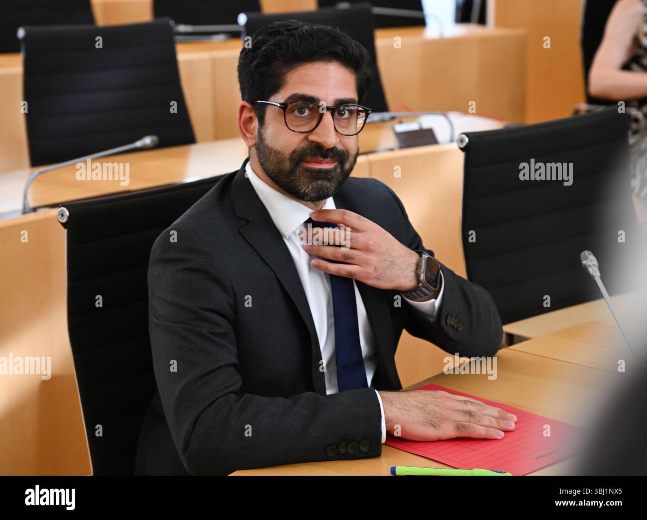 Wiesbaden, Germany. 12th June, 2025. Kaweh Mansoori (SPD), Minister for ...