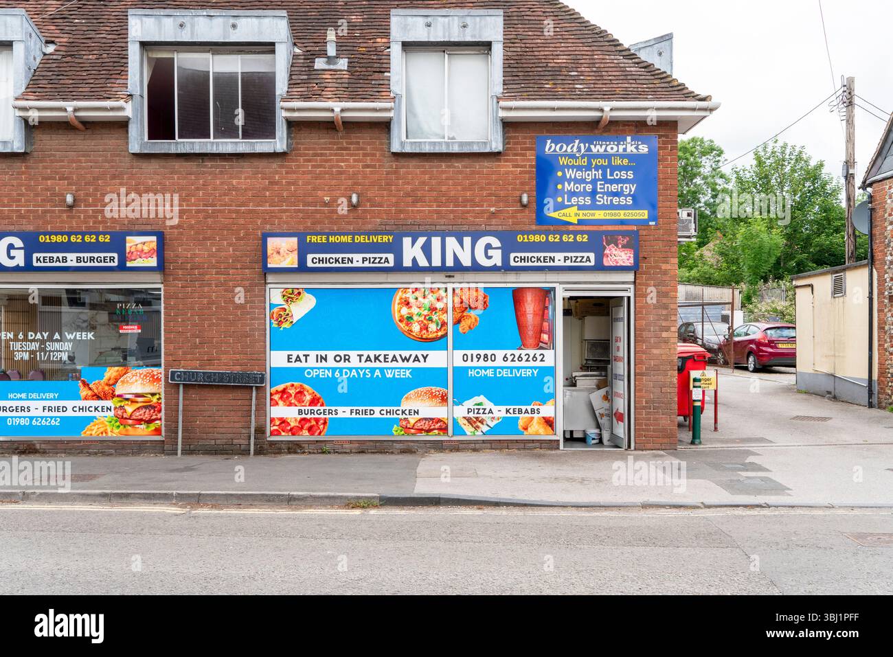 Fast food takeaway restaurant Stock Photo - Alamy