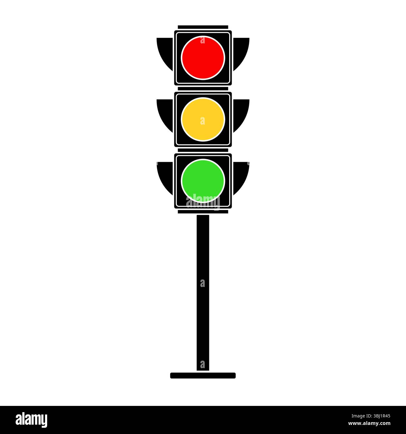 Traffic Light Vector Illustration. This vector illustration features a ...