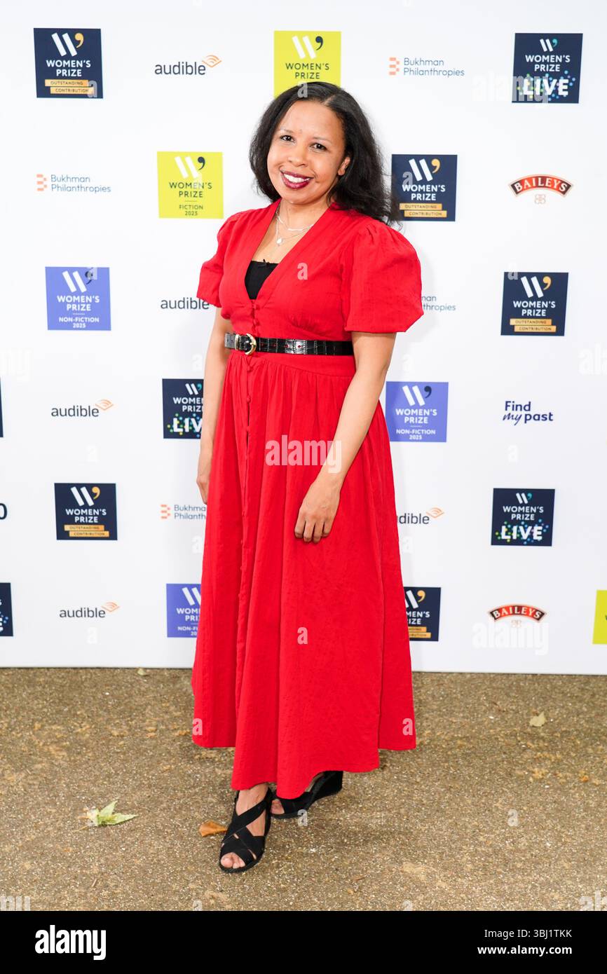 EDITORIAL USE ONLY Dr Elizabeth-Jane attends the 2025 Women's Prize ...