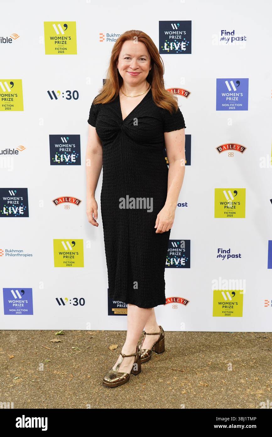 EDITORIAL USE ONLY Rachel Clarke attends the 2025 Women's Prize Winner ...