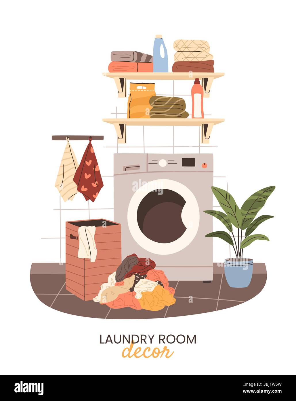 Neat clean laundry Stock Vector Images - Alamy