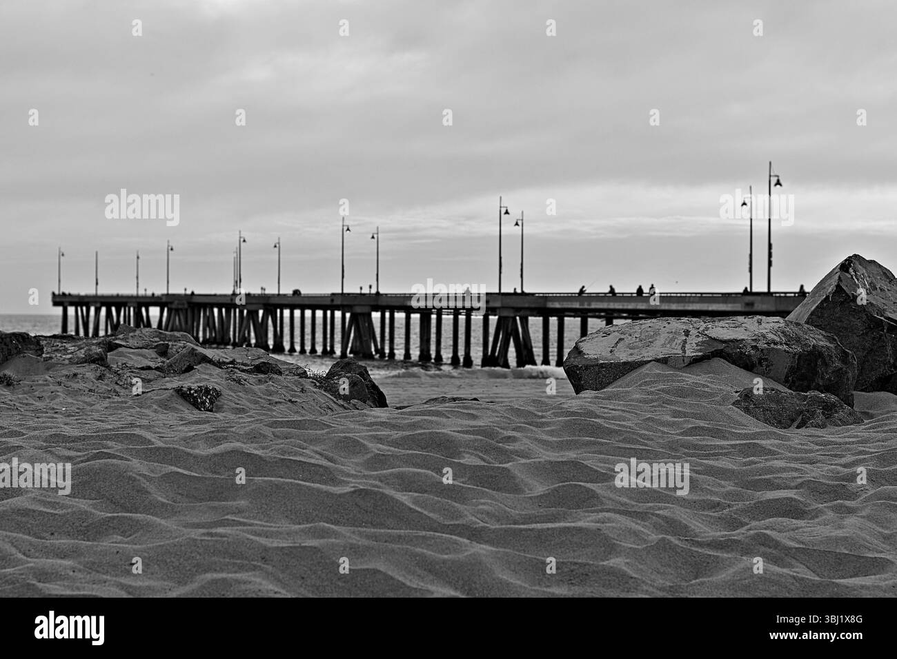 Evening sky over coast Black and White Stock Photos & Images - Alamy