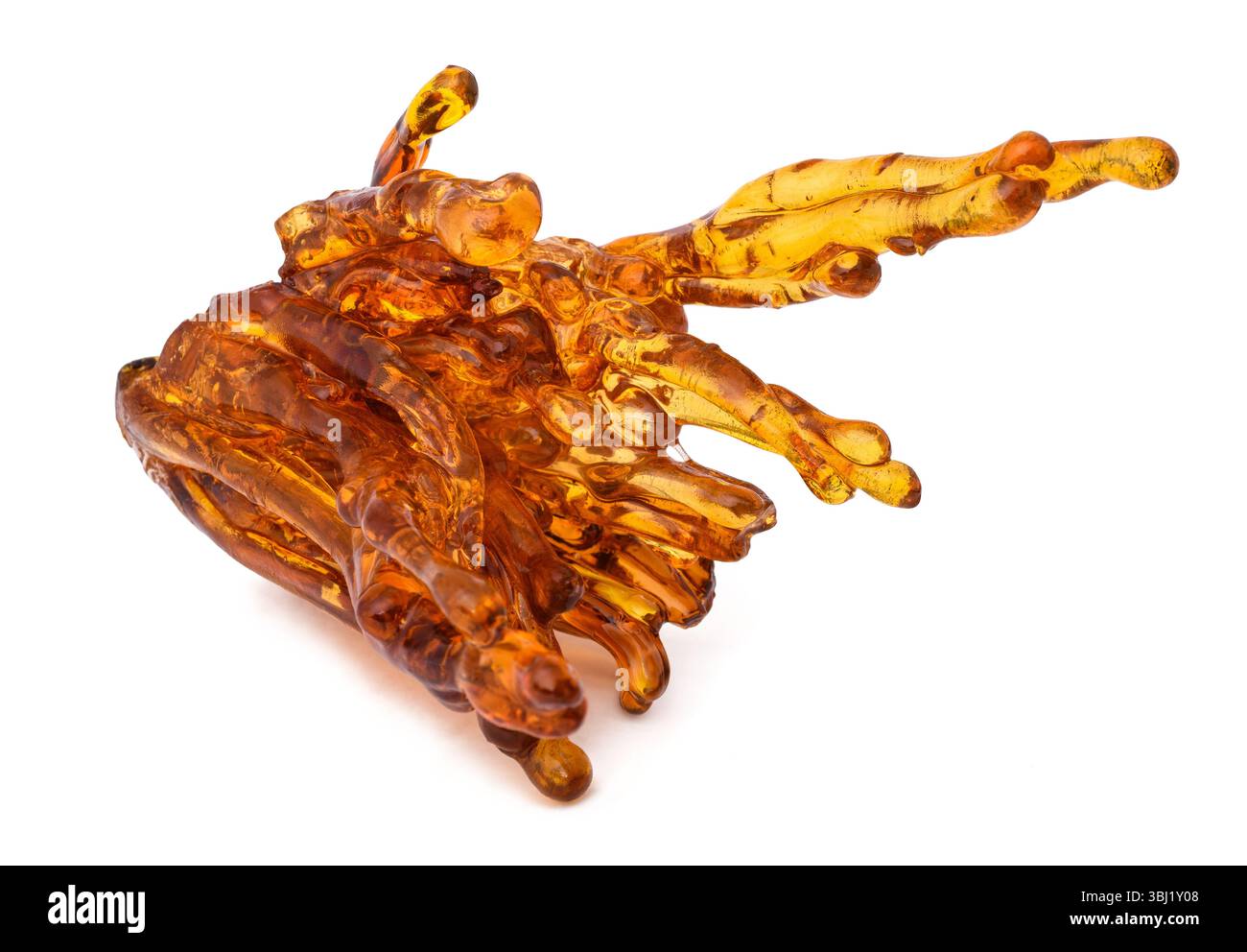 Cherry tree resin isolated on white Stock Photo - Alamy