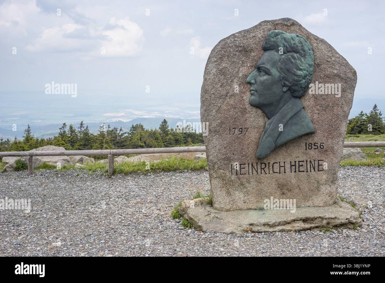 Heinrich Heine memorial, Heine memorial on the summit of the Brocken ...